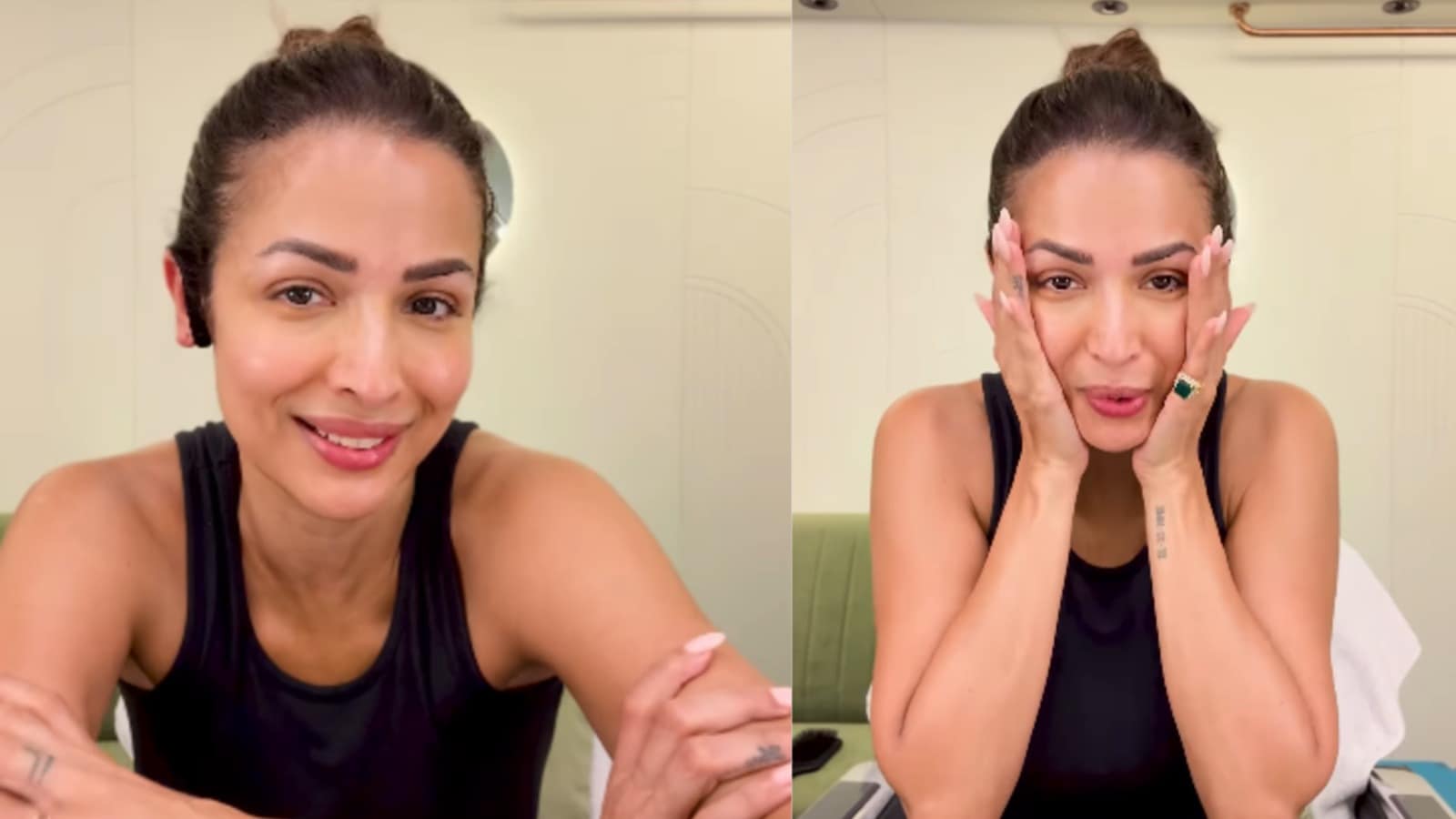 Malaika Arora Compartilhou Um Hack Para Reduzir O Inchaço Do Rosto - Se ...
